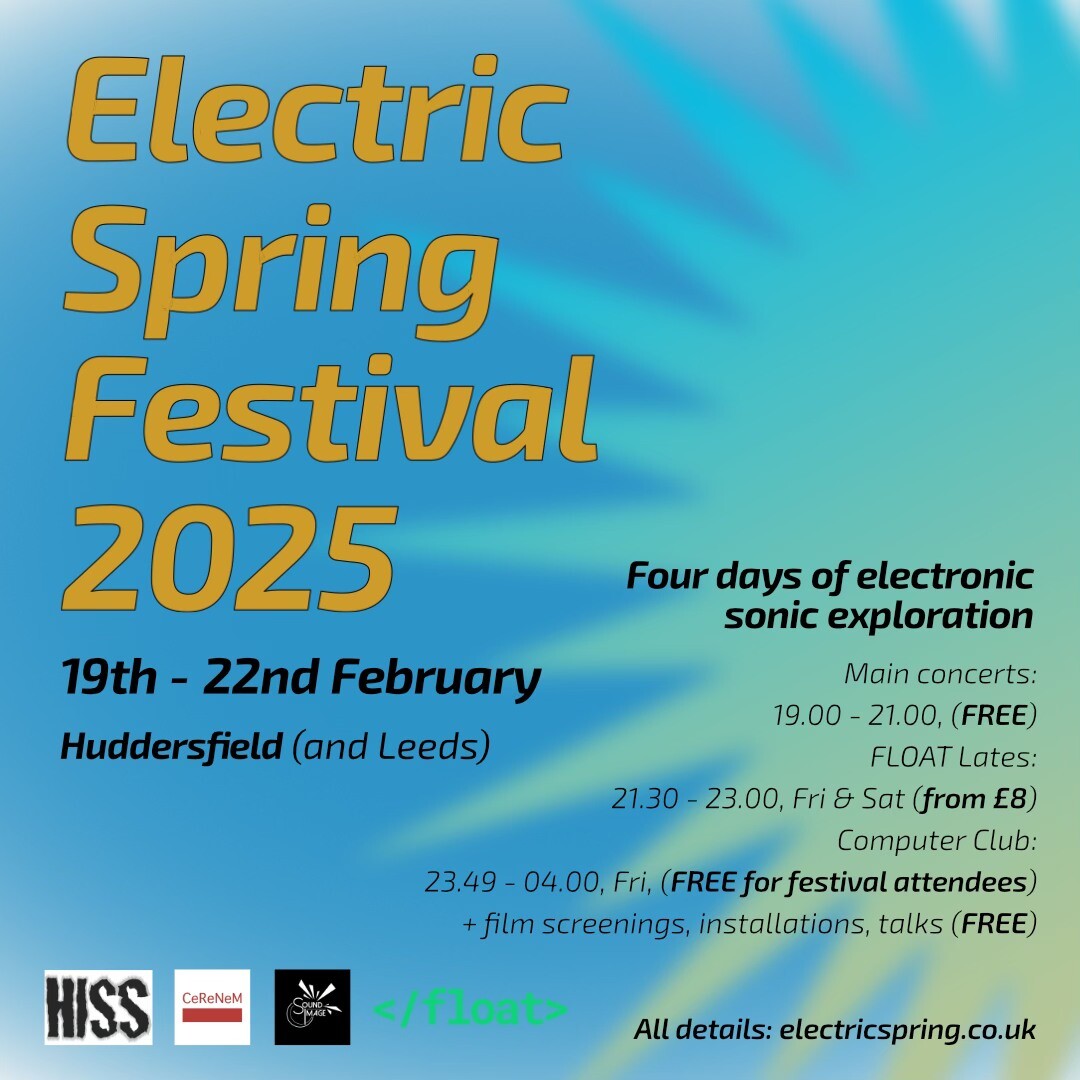 Electric Spring 2025: Sound / Image: Intersections — Électroprésence